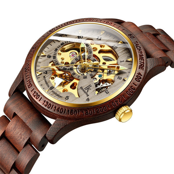 Classic Wooden Men's Mechanical Watch – Gremlin Gadgets
